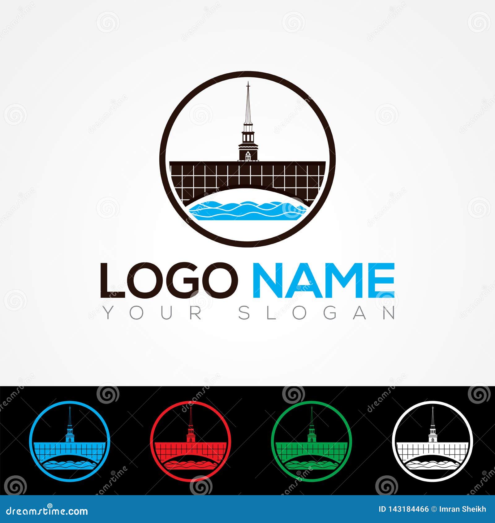 Pont Logo Design illustration de vecteur. Illustration of identité ...