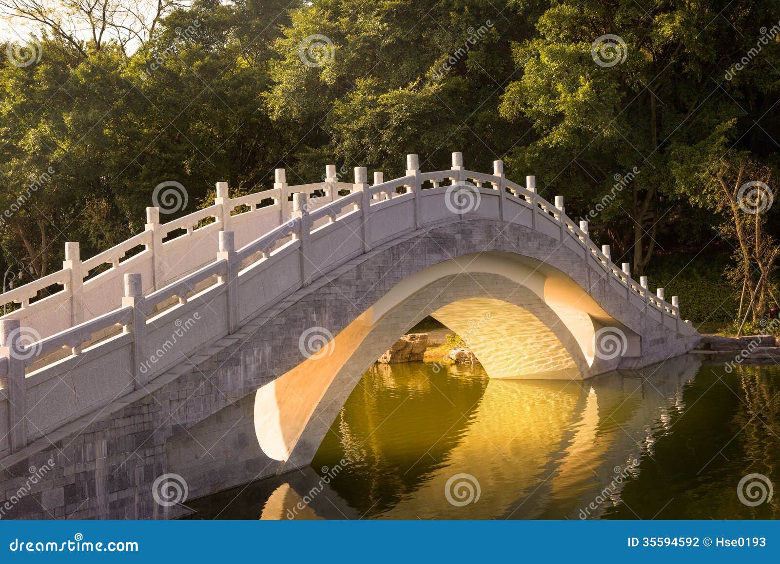 Pont Traditionnel Chinois De Voûte Photo stock - Image du sunlight ...