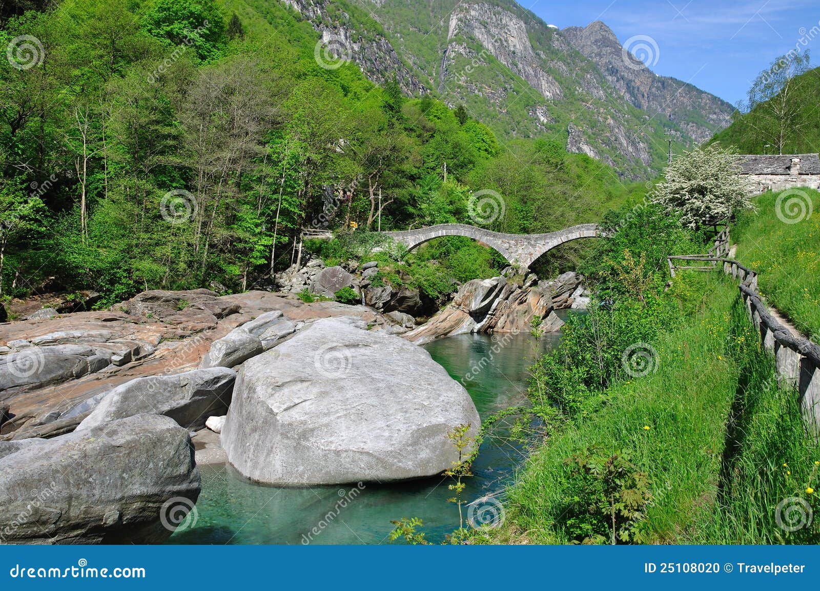 Ponte Dei Salti,Lavertezzo,Ticino Stock Photo - Image of famous, europe ...