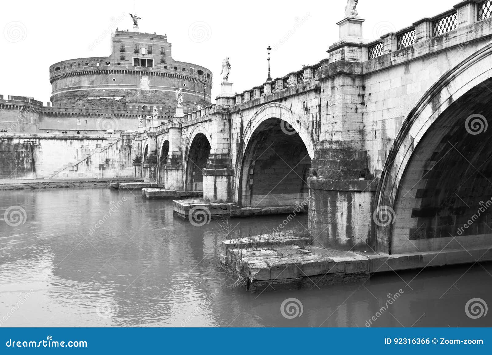 Ponte Dell'angelo Della St E Castello Dell'angelo Santo Fotografia ...