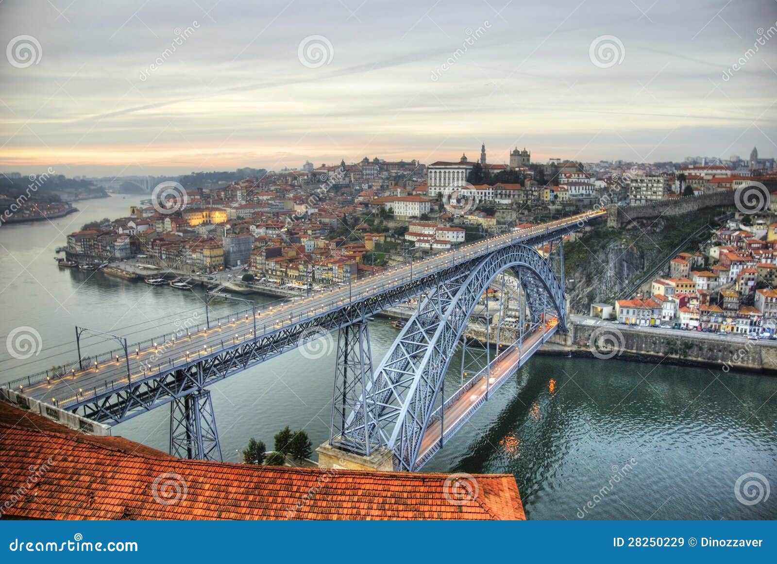 Ponte Luis I bridge, Porto stock image. Image of oporto - 28250229