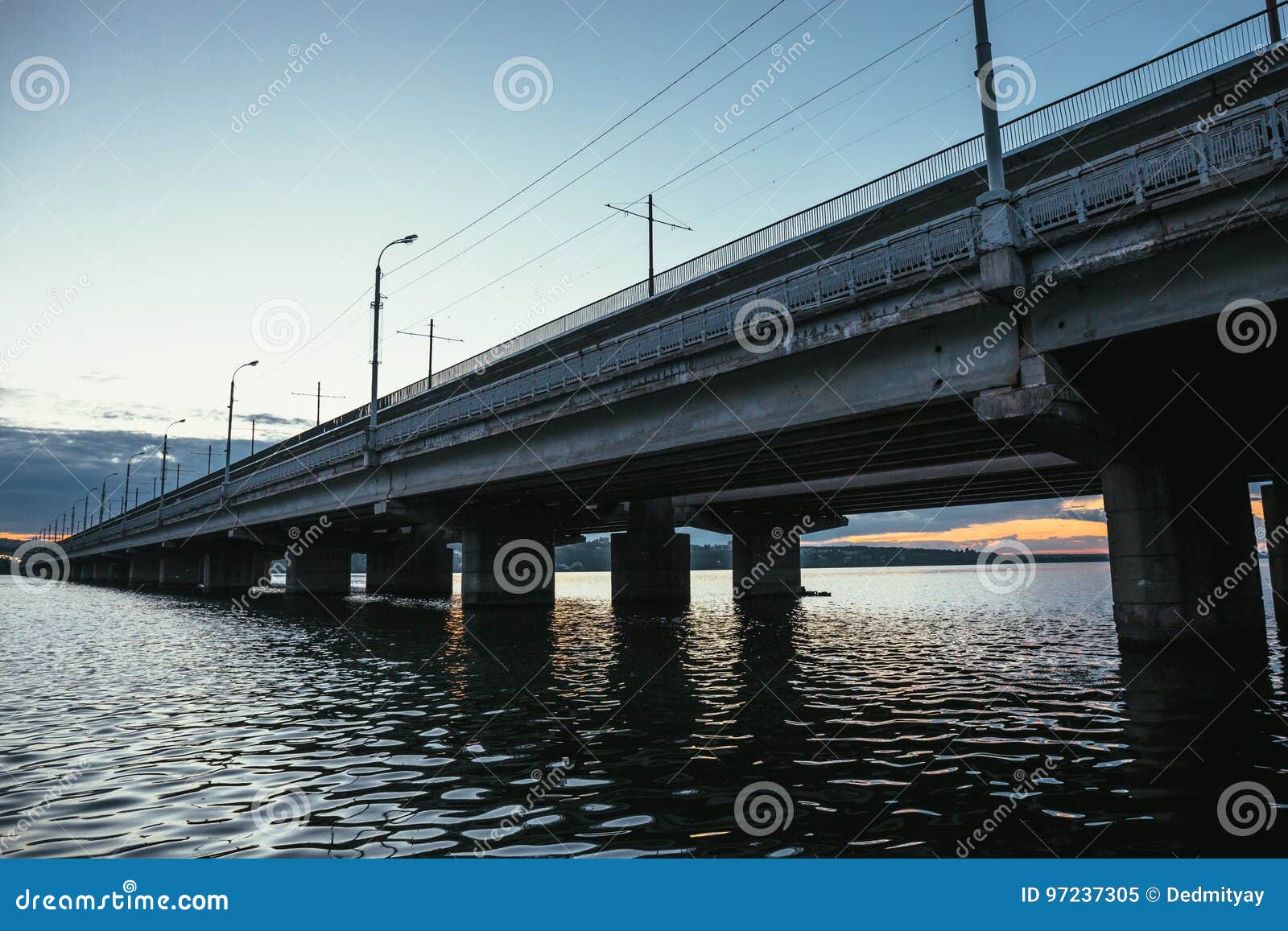Ponte Norte Na Cidade De Voronezh, Retro Tonificado Imagem de Stock ...
