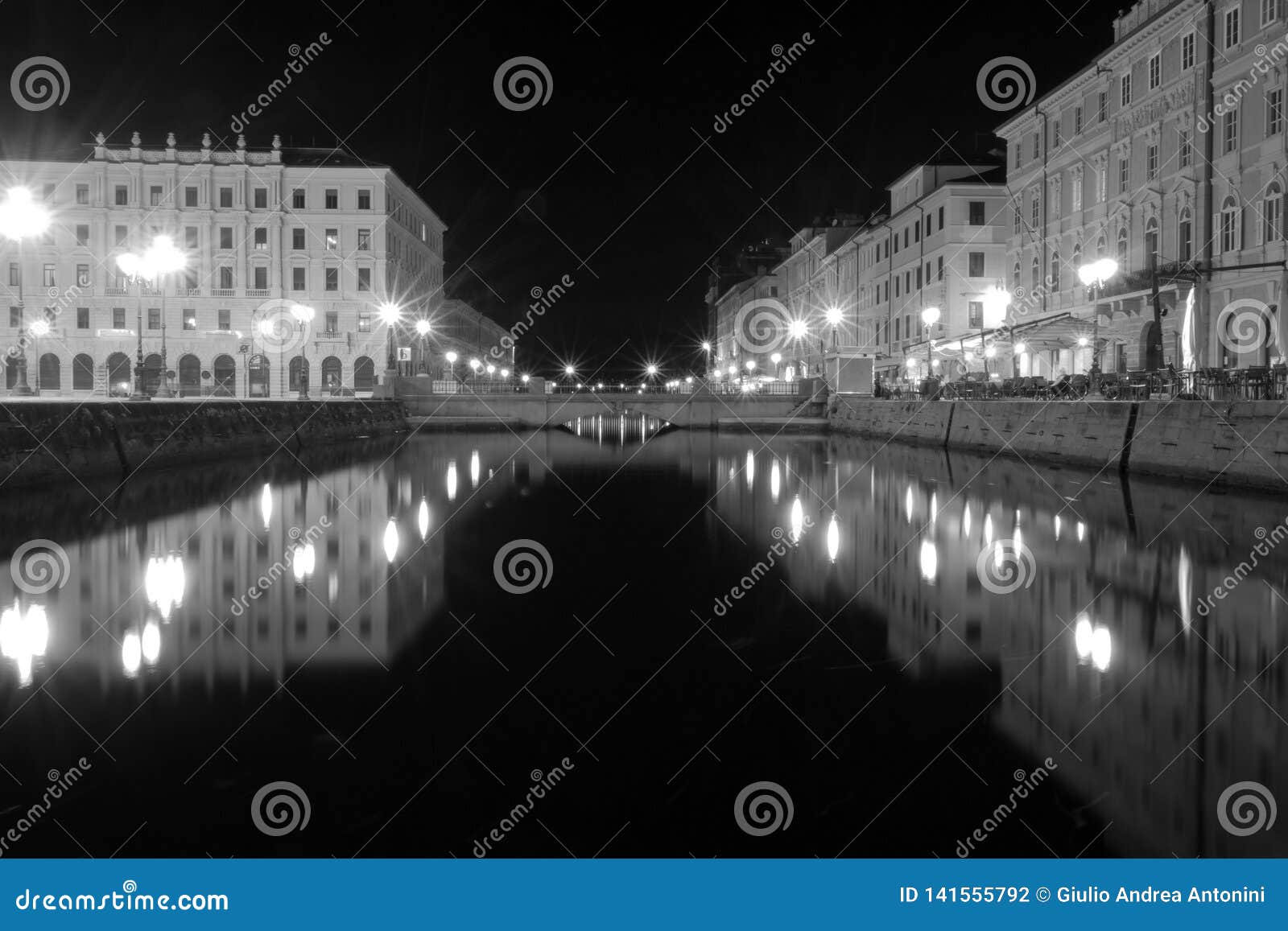 Ponte Rosso Square stock photo. Image of classic, houses - 141555792