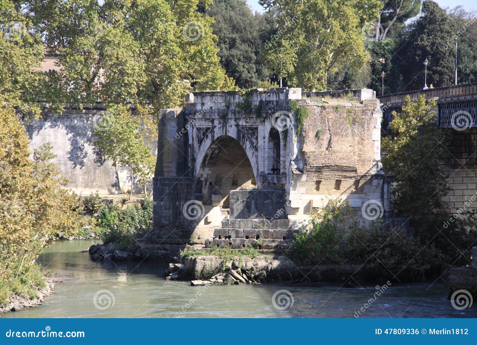 Ponte Rotto fotografia stock. Immagine di impero, roma - 47809336