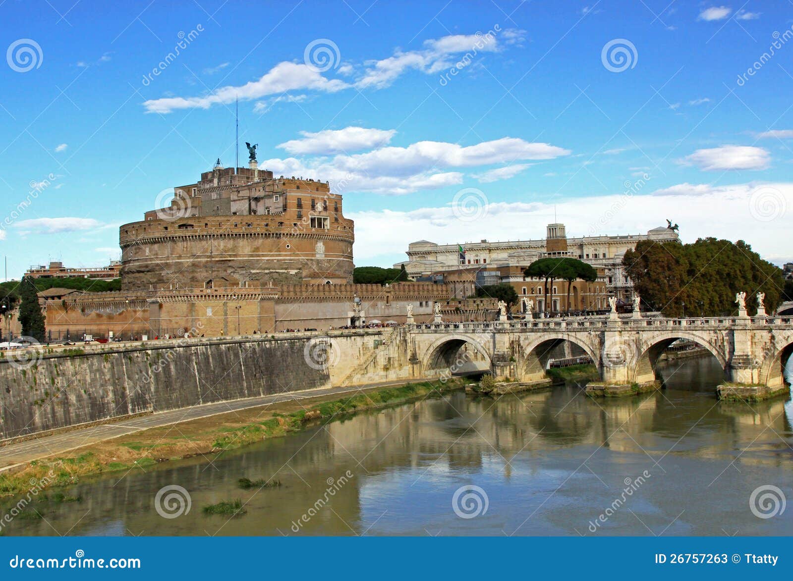 Ponte Sant Angelo photo stock éditorial. Image du pierre - 26757263