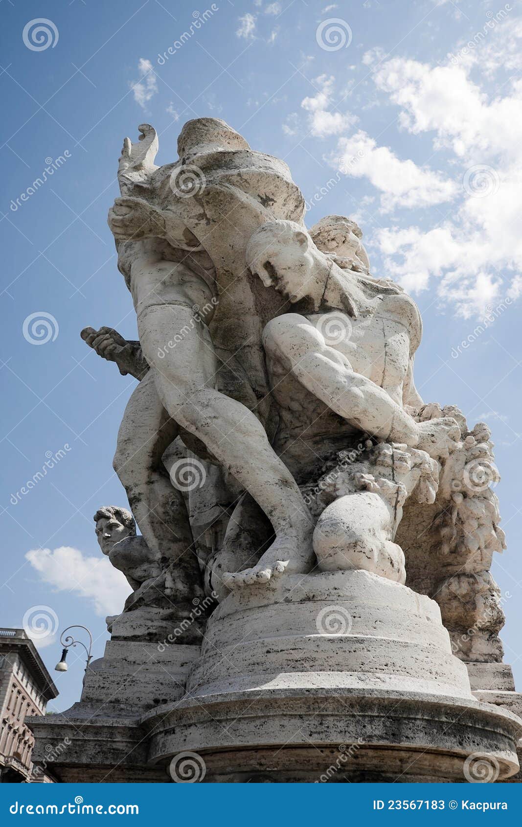 Ponte Sant Angelo Bridge Statue Stock Image - Image of italy ...