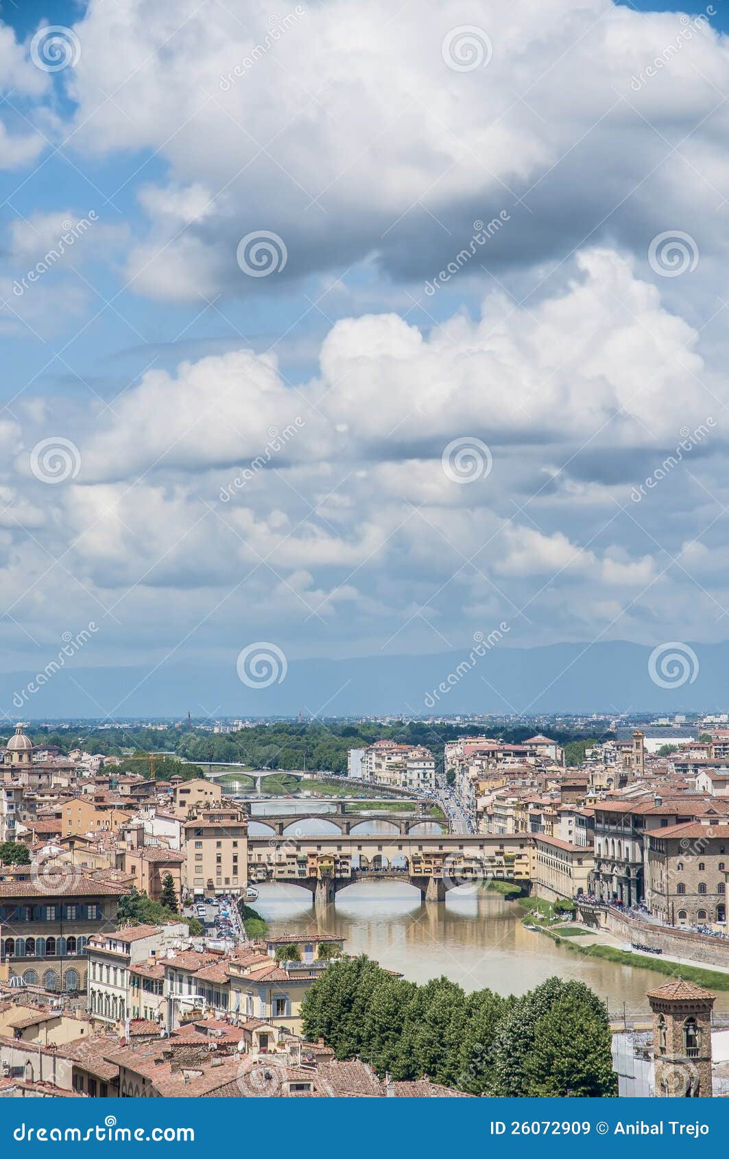 The Ponte Vecchio (Old Bridge) in Florence, Italy. Stock Image - Image ...