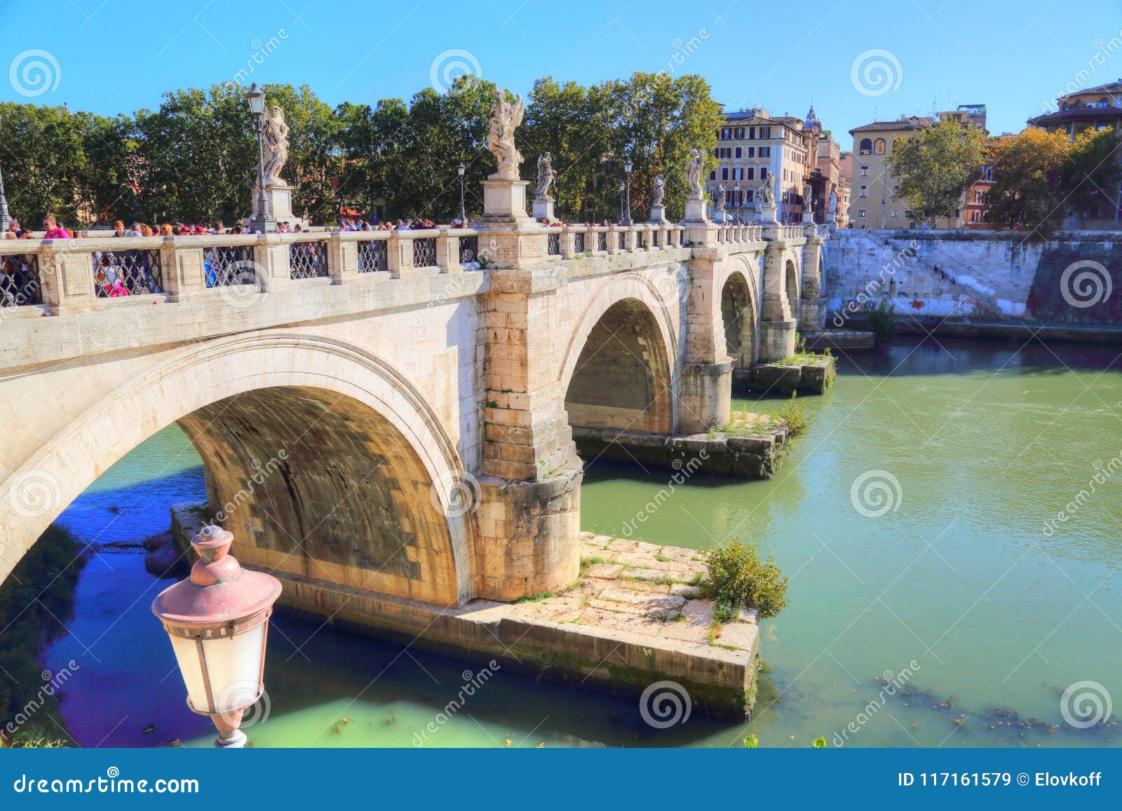 Pontes famosas de Roma imagem de stock editorial. Imagem de cenas ...