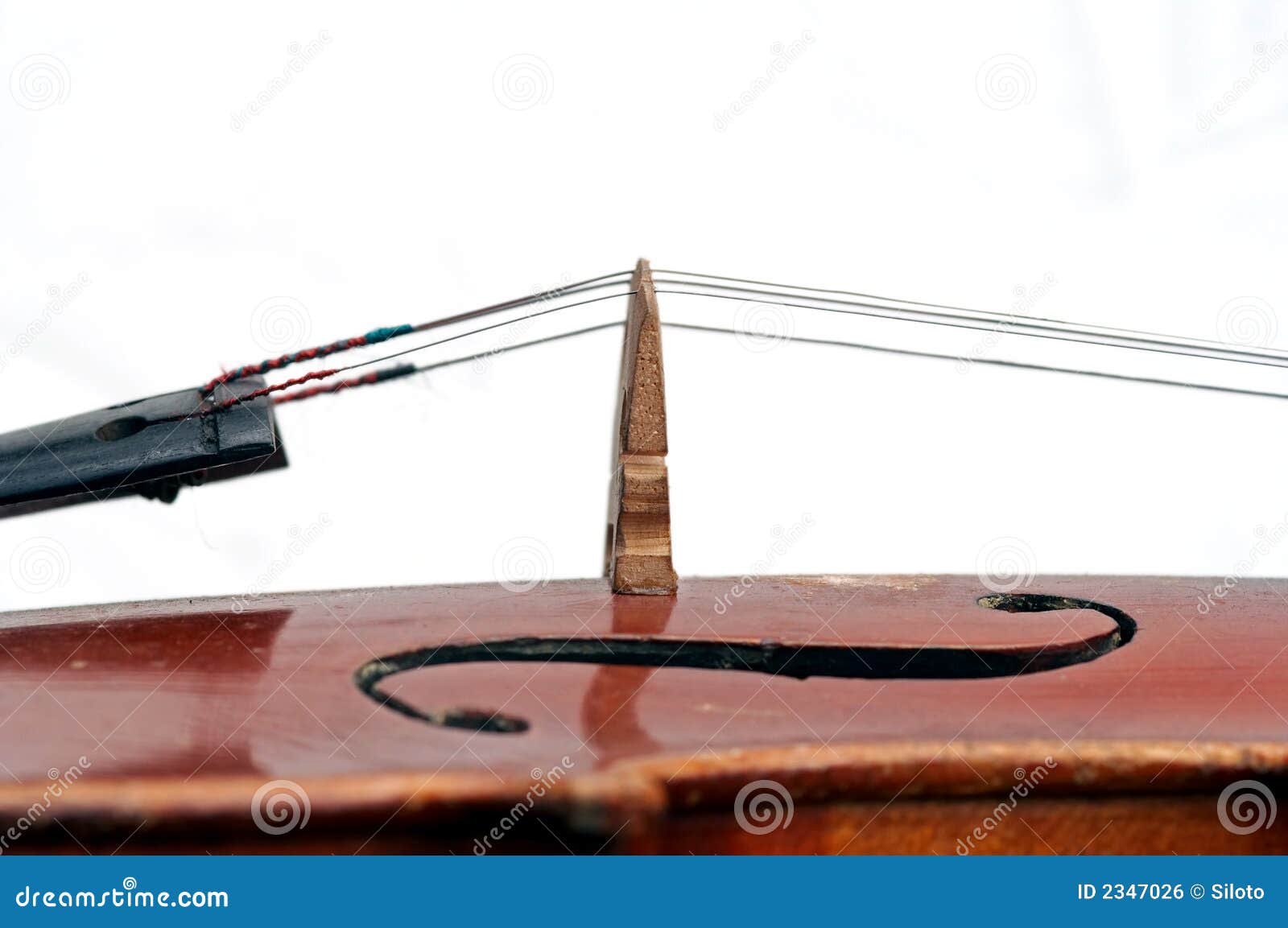 Ponticello del violino fotografia stock. Immagine di strumento - 2347026