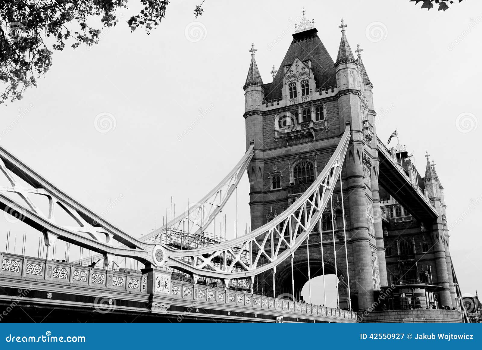 Ponticello Di Londra in Bianco E Nero Immagine Stock - Immagine di nero ...