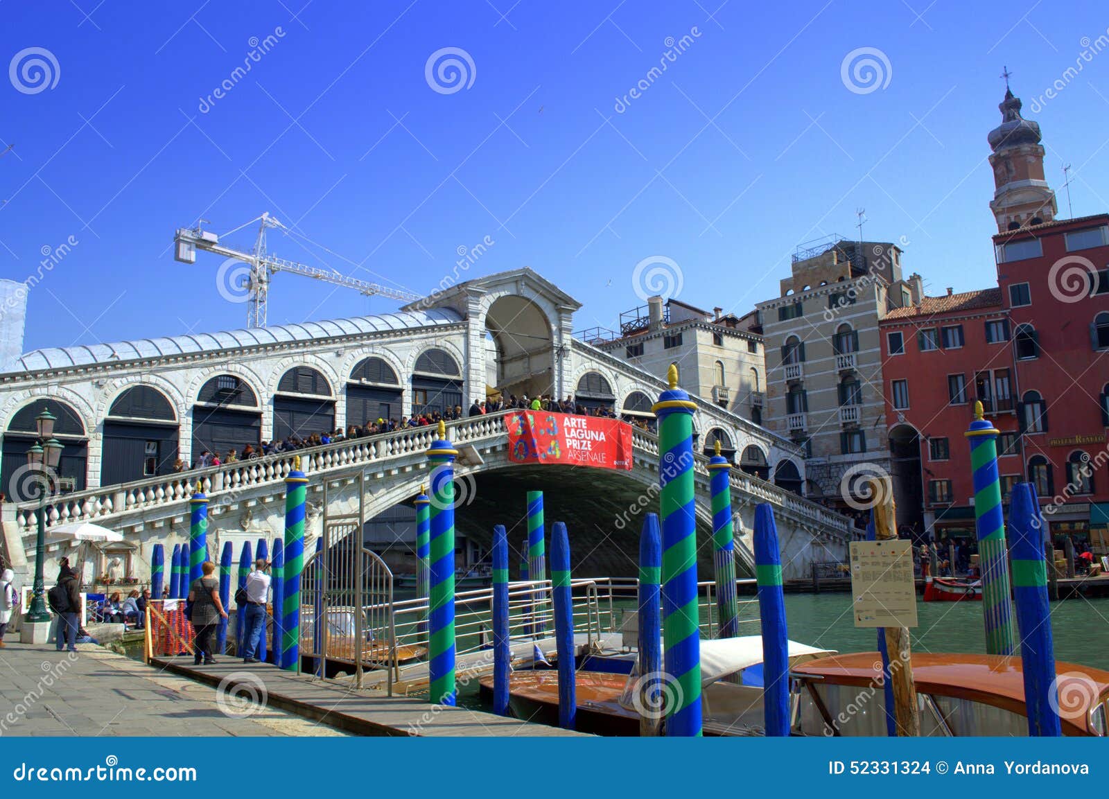 Ponticello Venezia Di Rialto Immagine Stock Editoriale - Immagine di ...