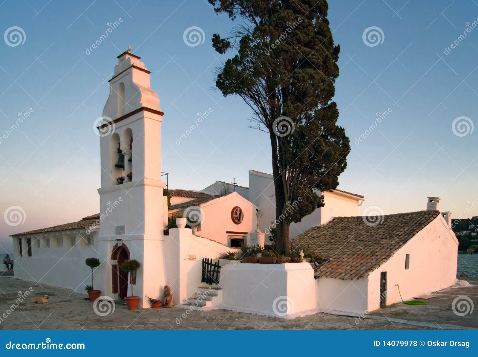 Pontikonisi Area at Corfu Island, Greece Stock Photo - Image of pray ...