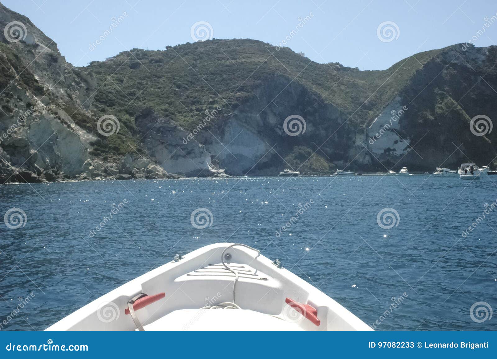 Pontine islands in summer stock image. Image of ponza - 97082233