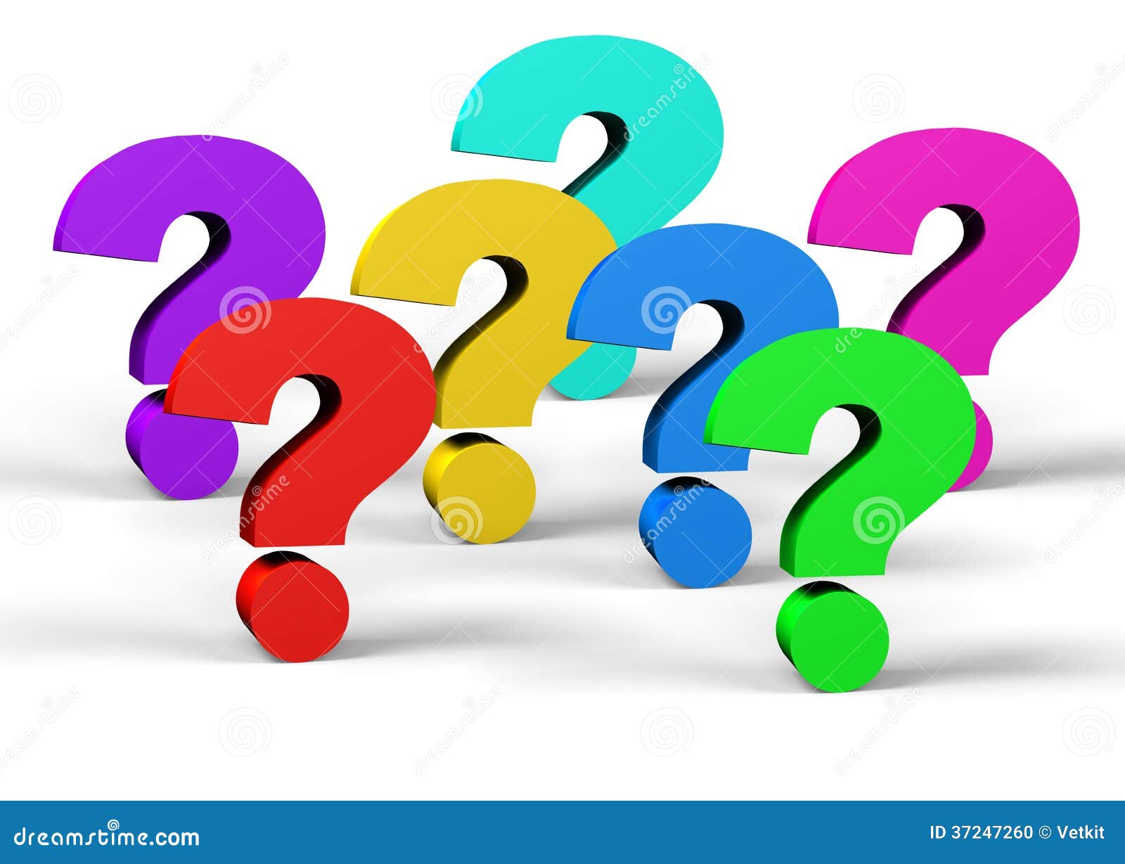 Ponto De Interrogação Colorido Ilustração Stock - Ilustração de marca ...