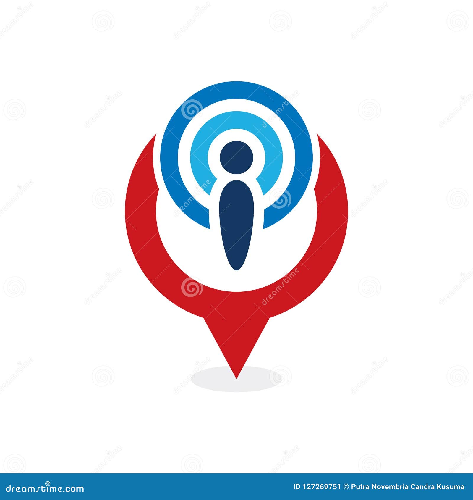 Ponto Logo Icon Design Do Sinal Ilustração do Vetor - Ilustração de ...