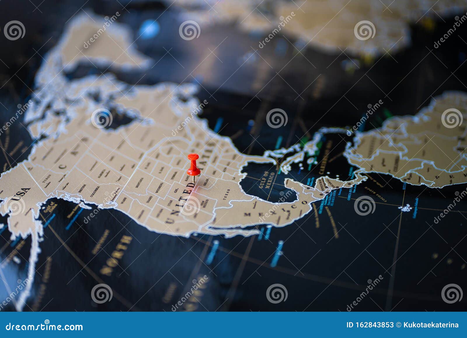 Ponto No Mapa Mundial Marcar No Mapa Imagem de Stock - Imagem de ...