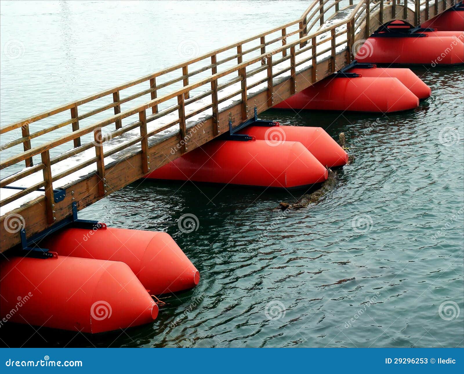 Pontoon bridge stock image. Image of bridge, background - 29296253