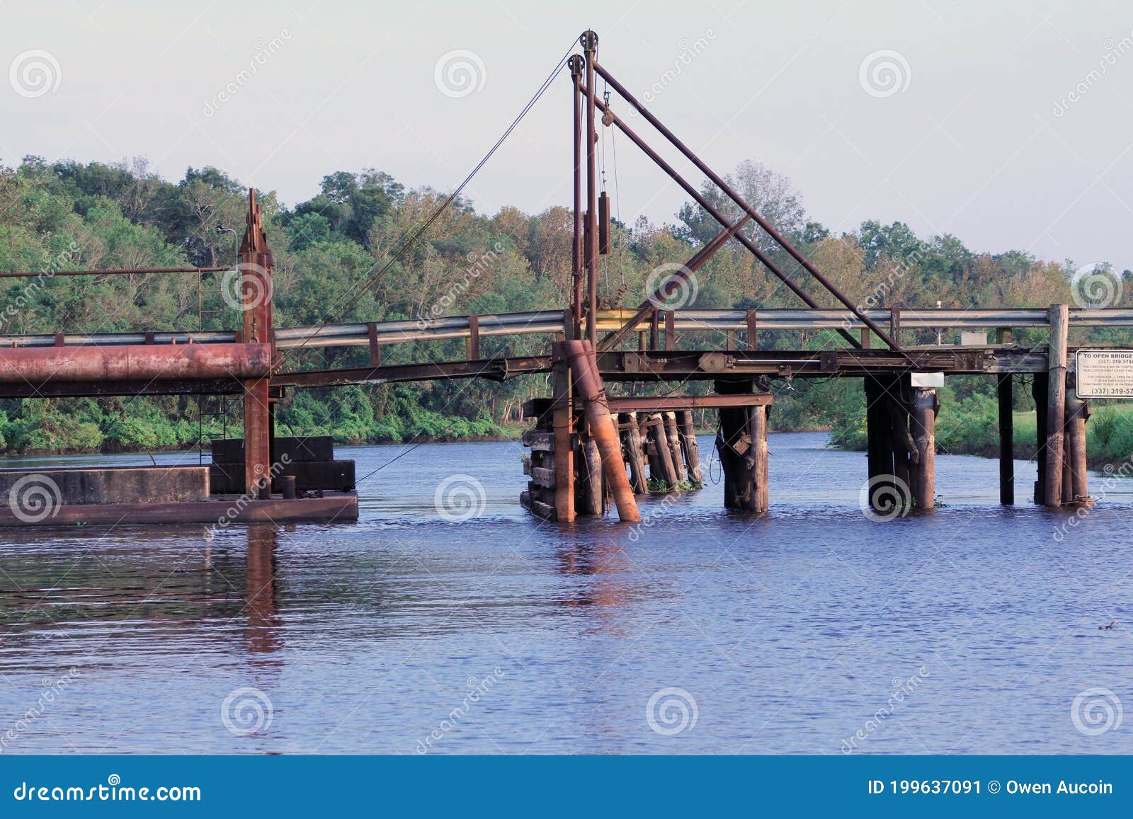 Pontoon bridge stock image. Image of nature, outdoor - 199637091