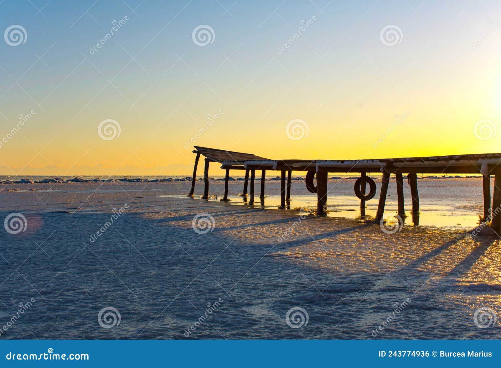 Boats And Catwalk On A Lake Stock Image | CartoonDealer.com #11747269