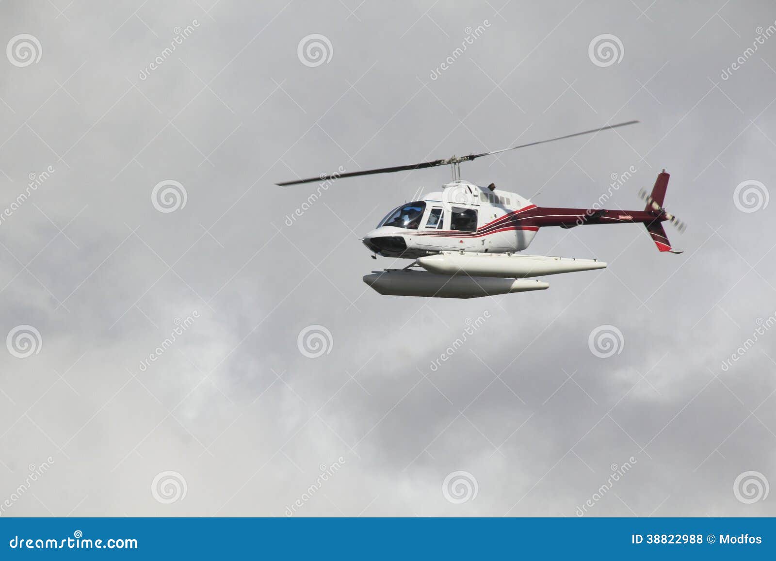 Pontoon Helicopter editorial stock photo. Image of helicopter - 38822988