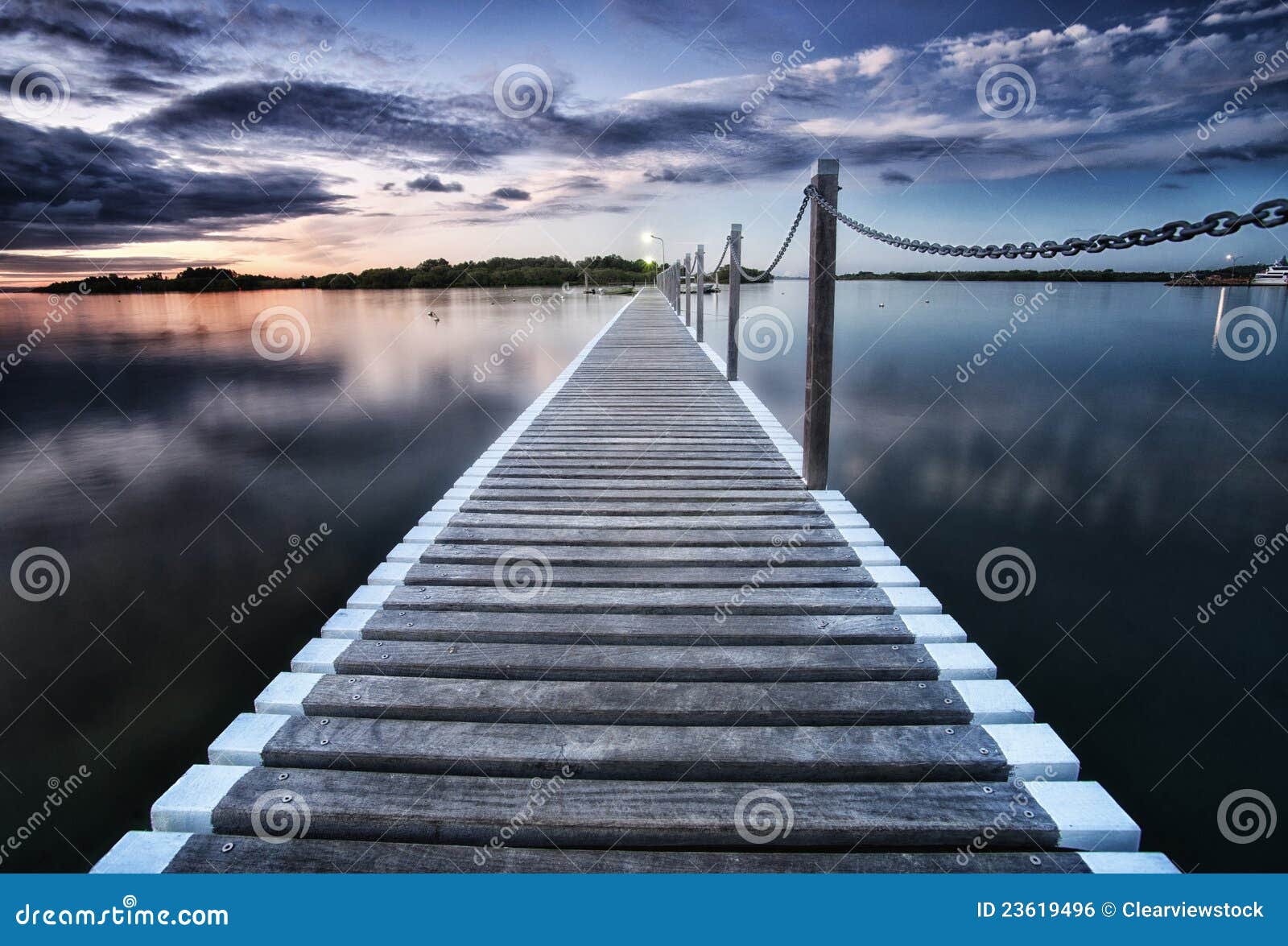 Pontoon Jetty Across the Water Stock Photo - Image of jetty, pontoon ...