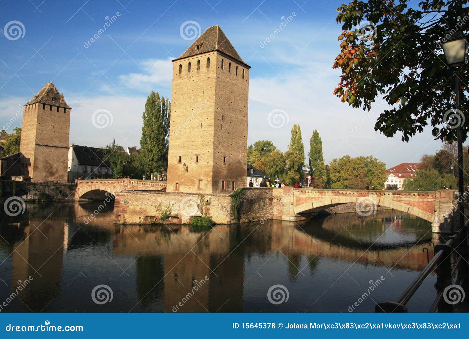 Ponts Couverts stock photo. Image of heritage, aged, clouds - 15645378