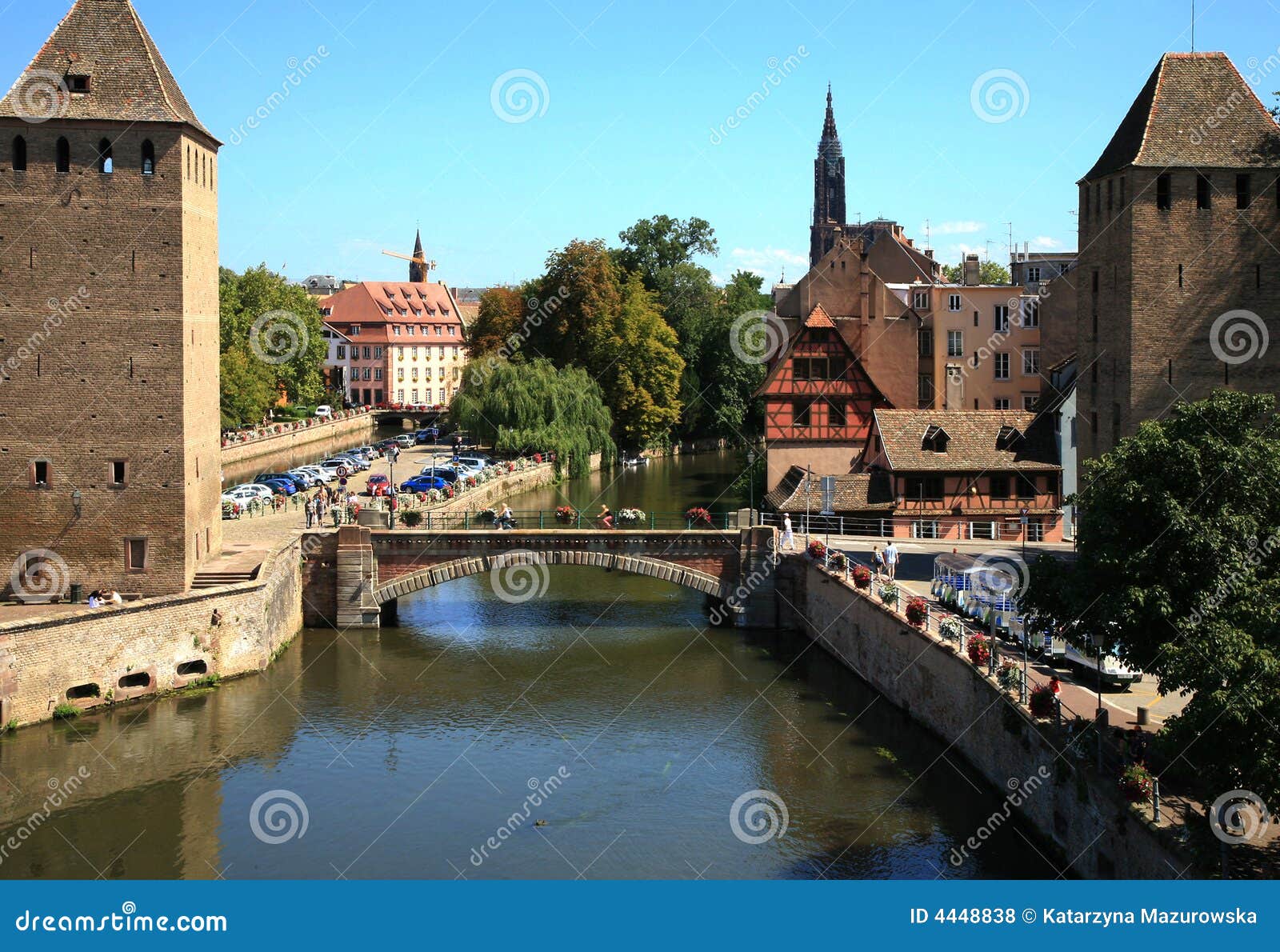 Ponts Couverts in Strasbourg, France Stock Photo - Image of alsace ...