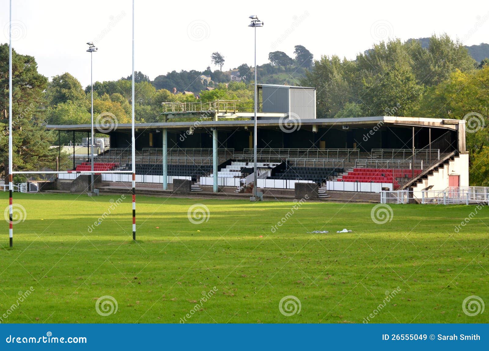 Pontypool rugby pitch stock image. Image of seating, sport - 26555049