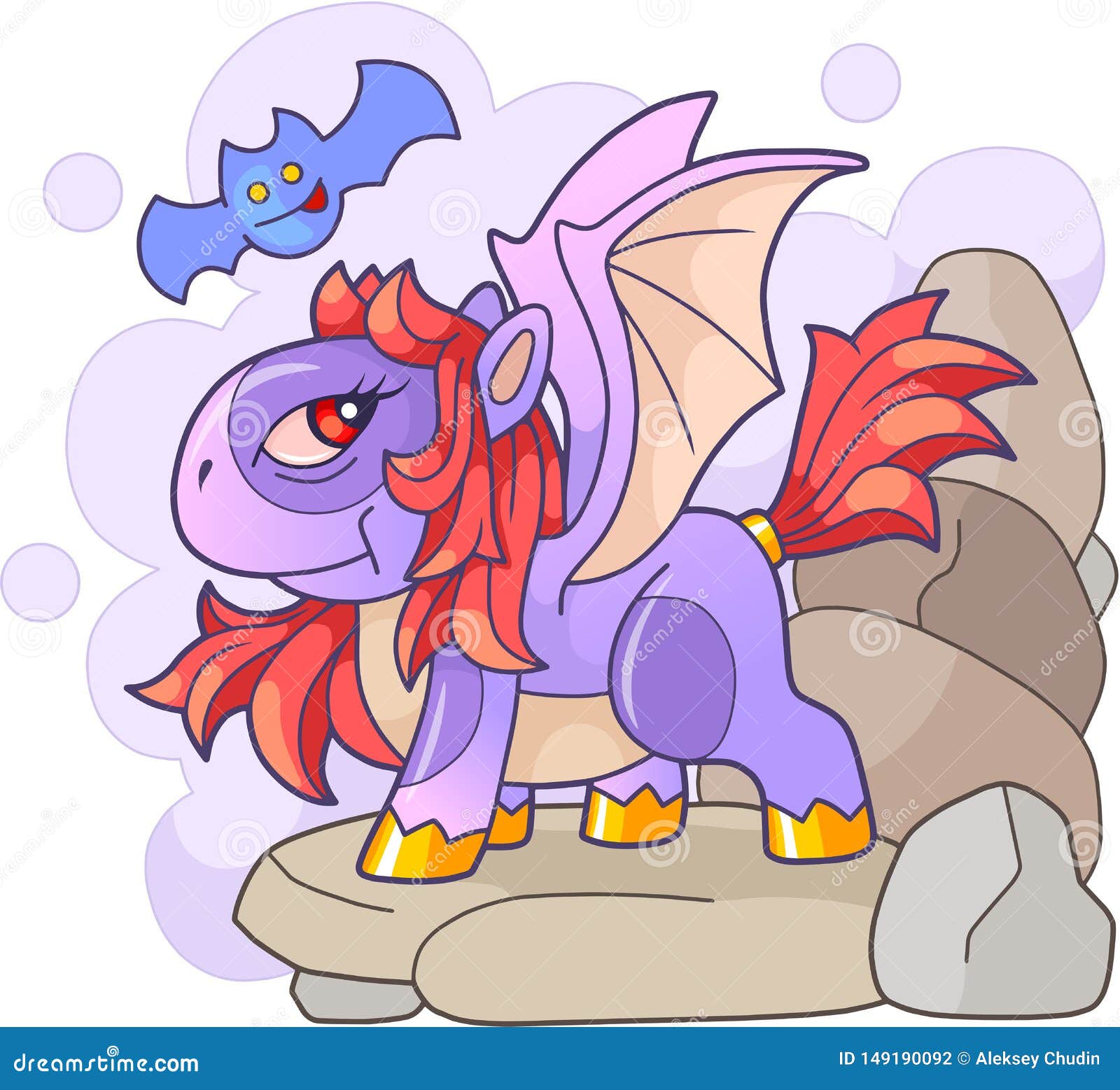 Pony Dragon Outline Image Stock Photo | CartoonDealer.com #93814338