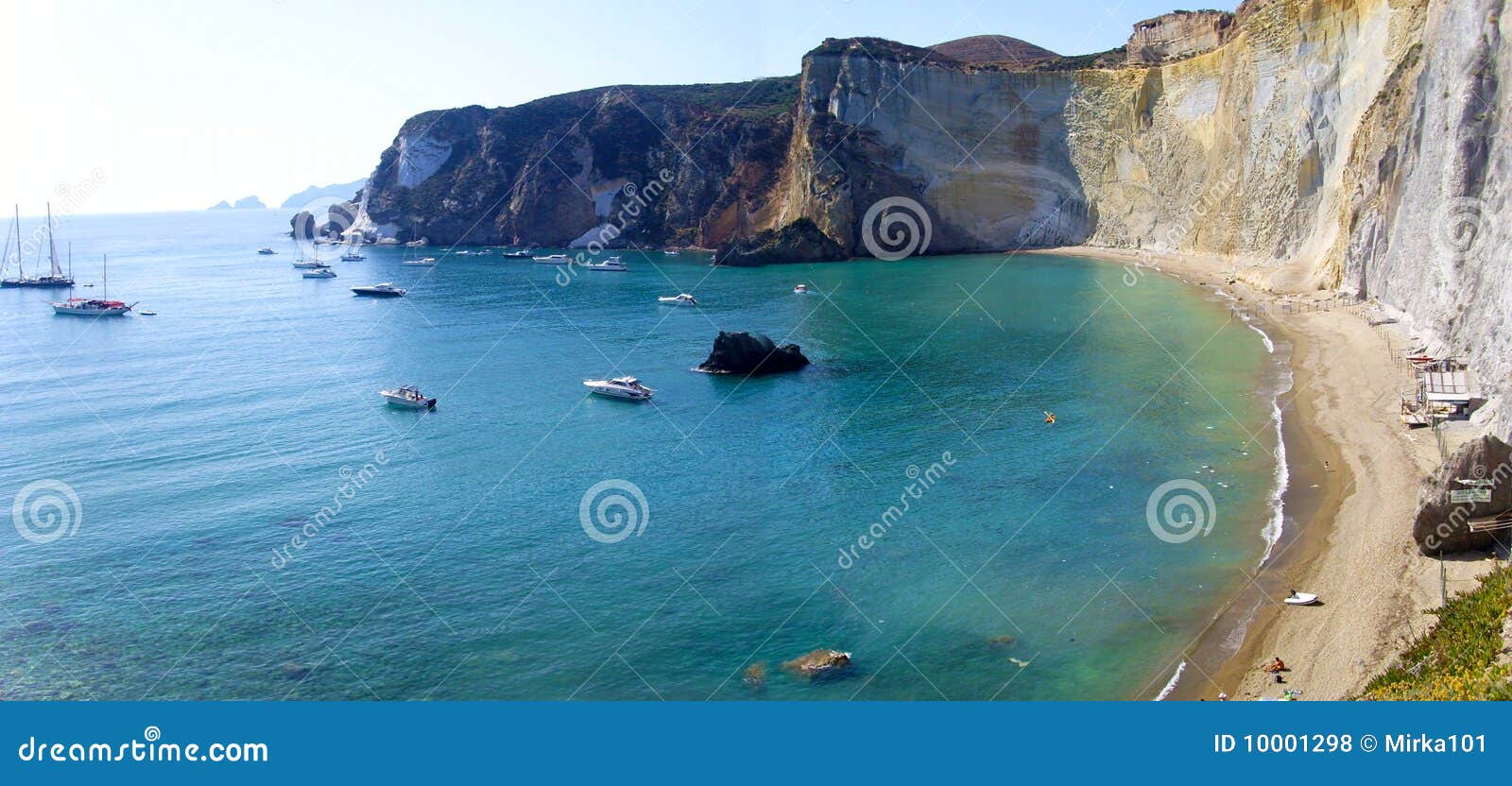 Ponza Insel stockfoto. Bild von insel, badegäste, lokalisierung - 10001298