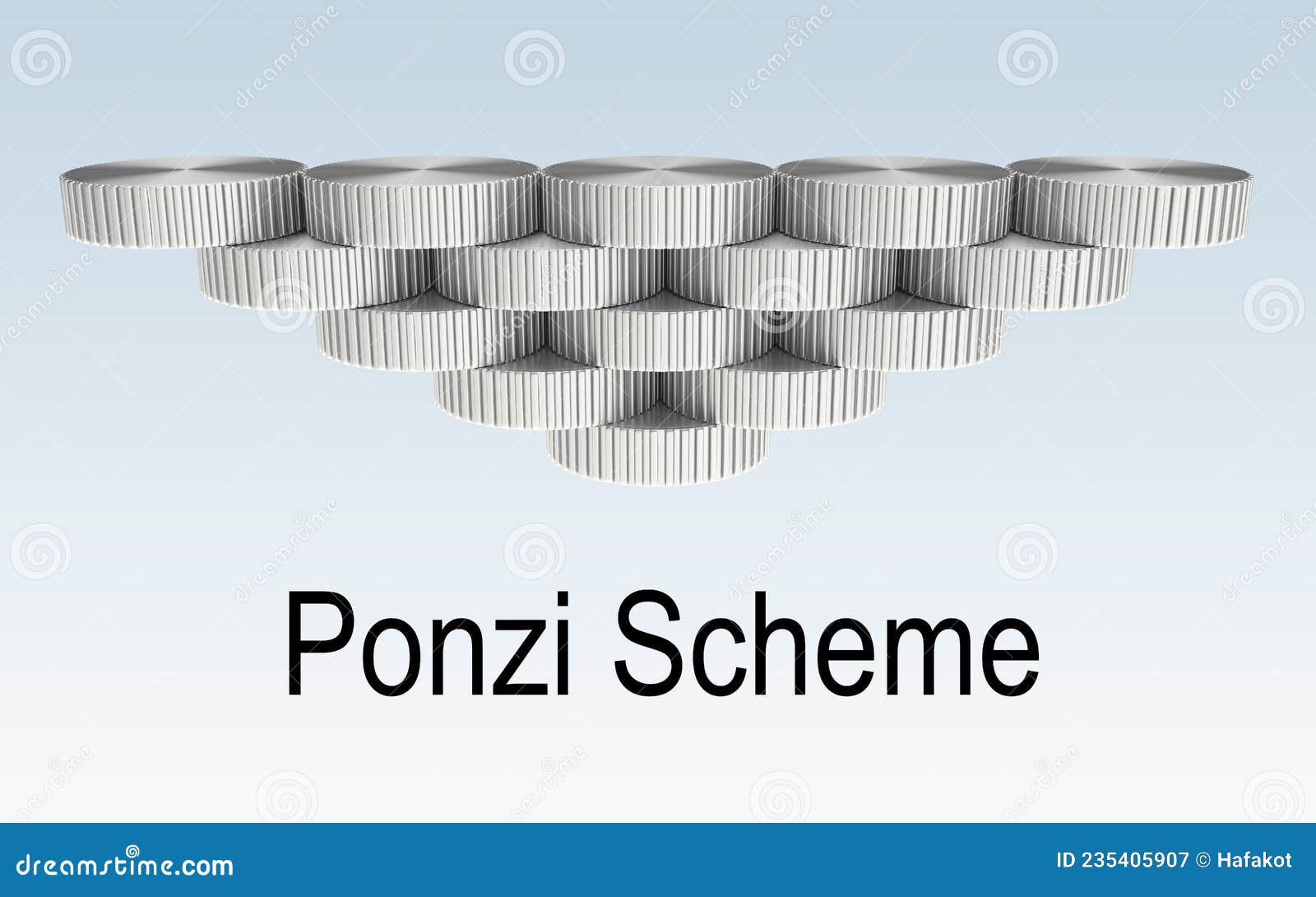 Ponzi Scheme concept stock illustration. Illustration of deception ...