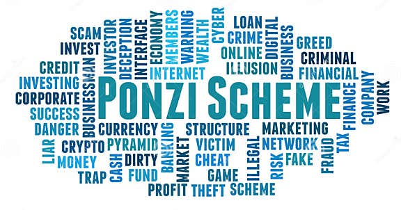 Ponzi Scheme Word Cloud Concept Stock Illustration - Illustration of ...