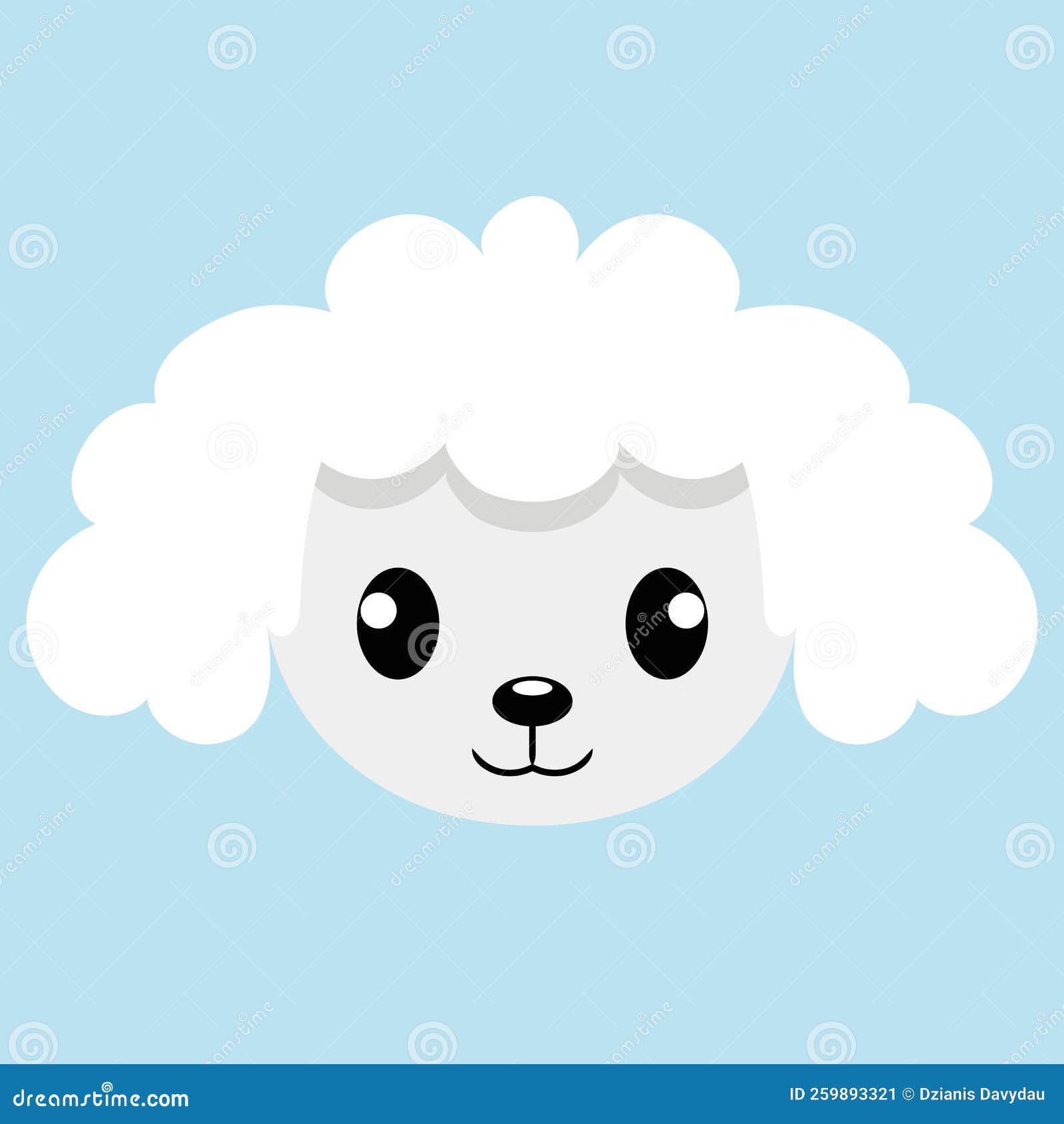 Poodle Head Silhouette Cartoon Vector | CartoonDealer.com #135875355