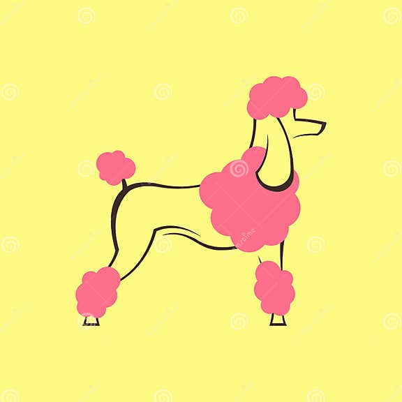 Poodle Logo Design Concept Template Vector Stock Vector - Illustration ...