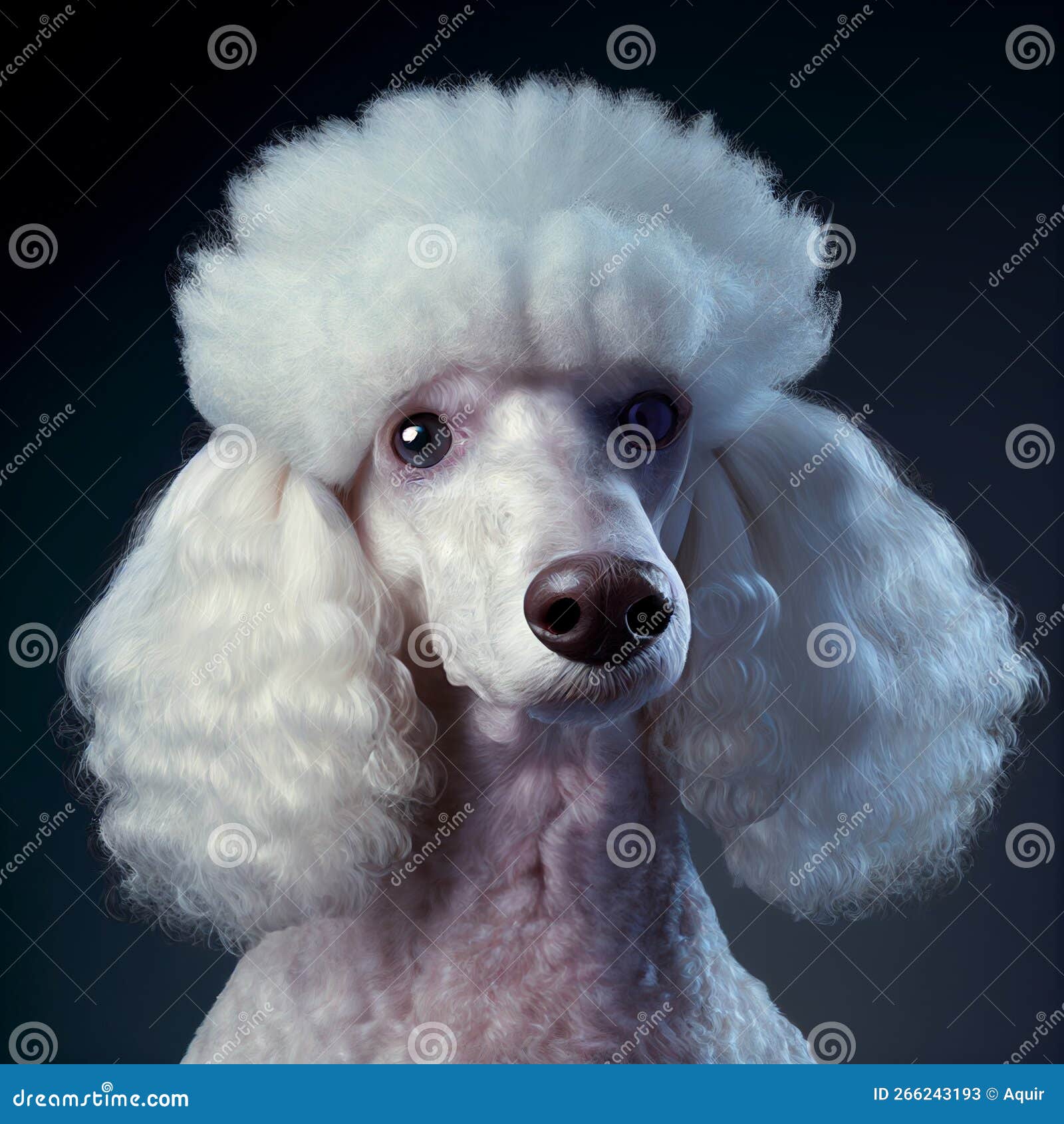 Poodle. Portrait of a Poodle Dog. Ai Generated. Dog Portrait Stock ...