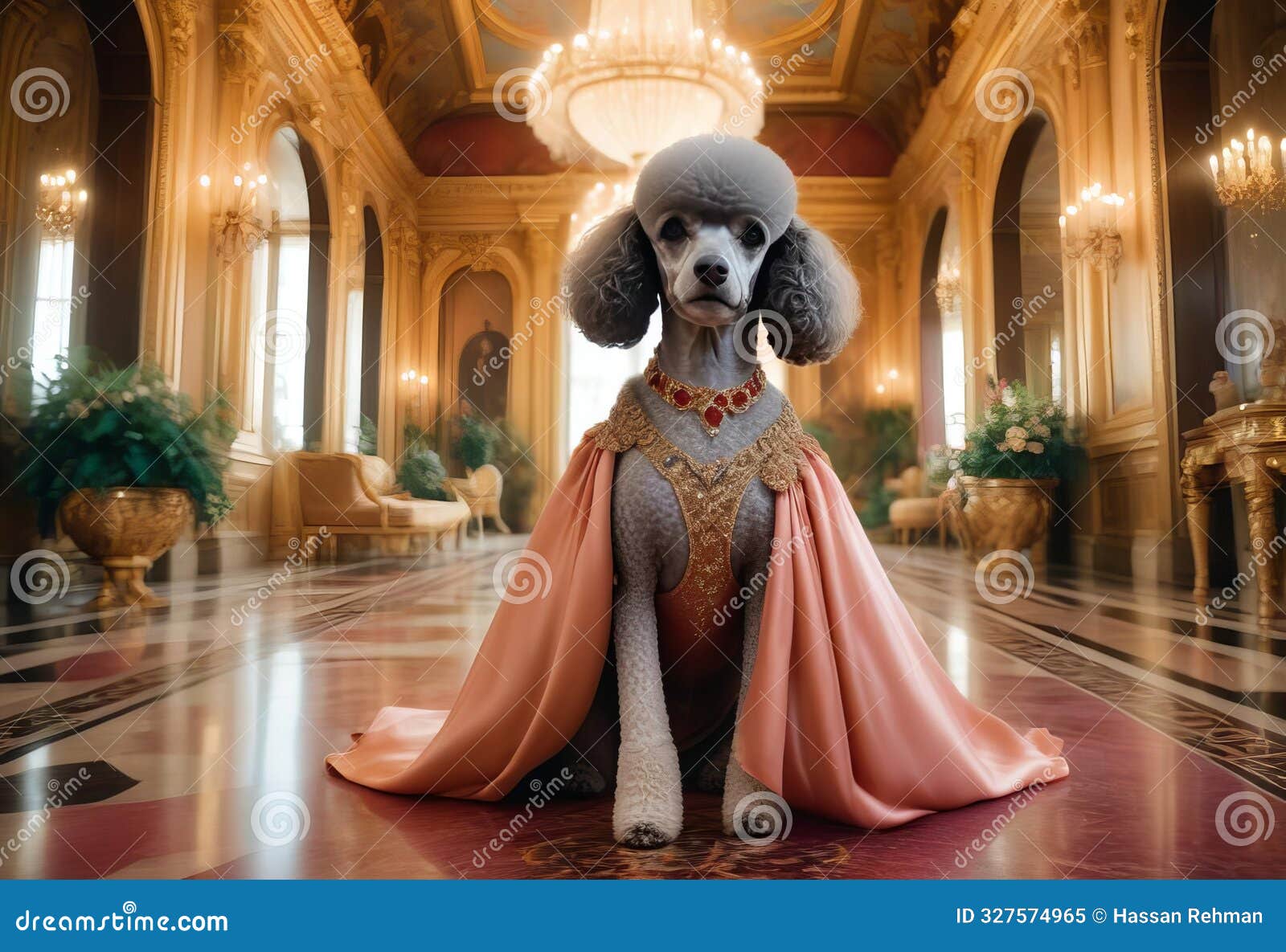 Poodle Princess in Stunning Detail Stock Illustration - Illustration of ...