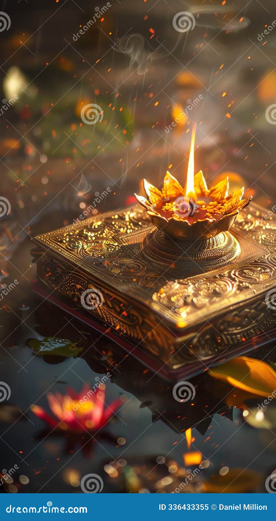 Pooja book hindu stock illustration. Illustration of banner - 336433355