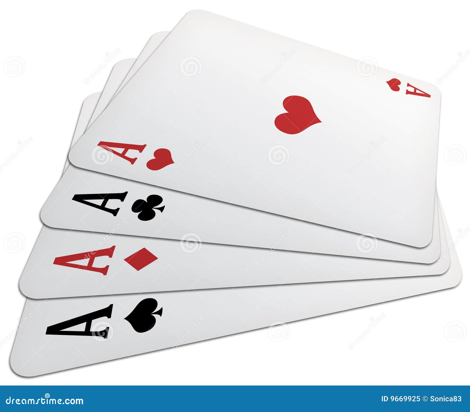 Pook van azen! stock illustratie. Illustration of spel - 9669925