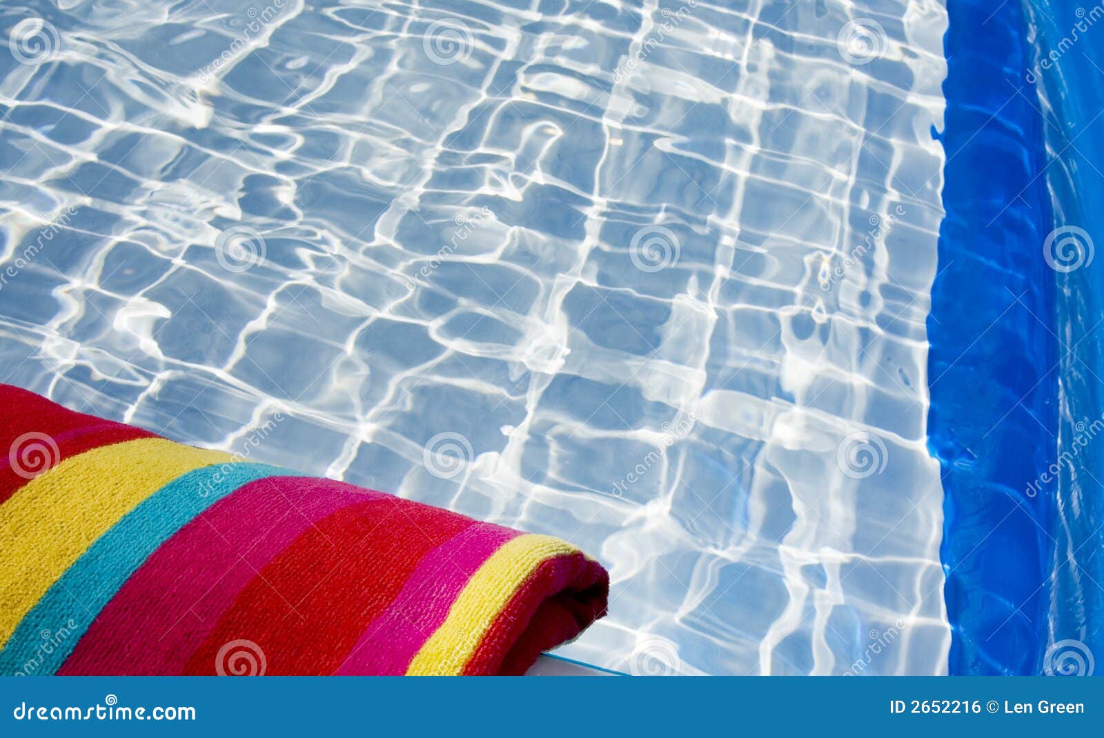 By the pool stock photo. Image of warm, pool, water, stripes - 2652216