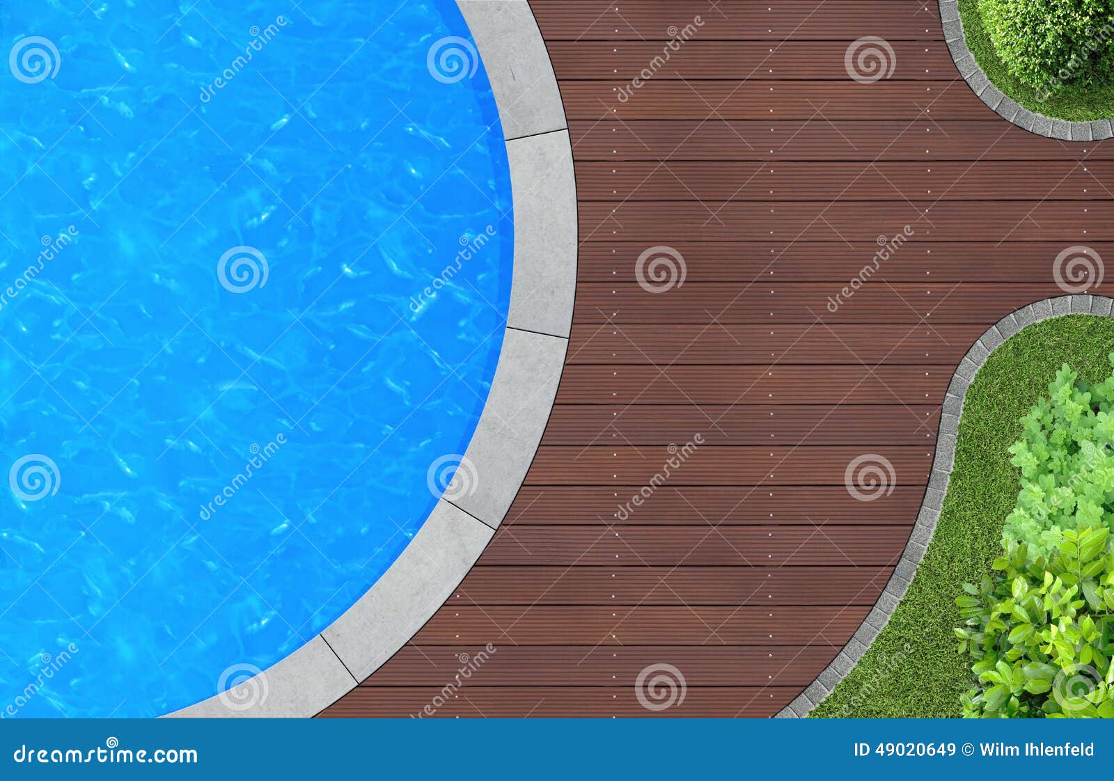 Pool from above stock illustration. Illustration of layout - 49020649