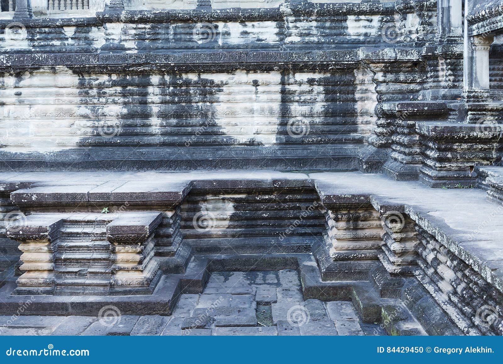 Pool in Angkor Wat. stock photo. Image of black, pool - 84429450