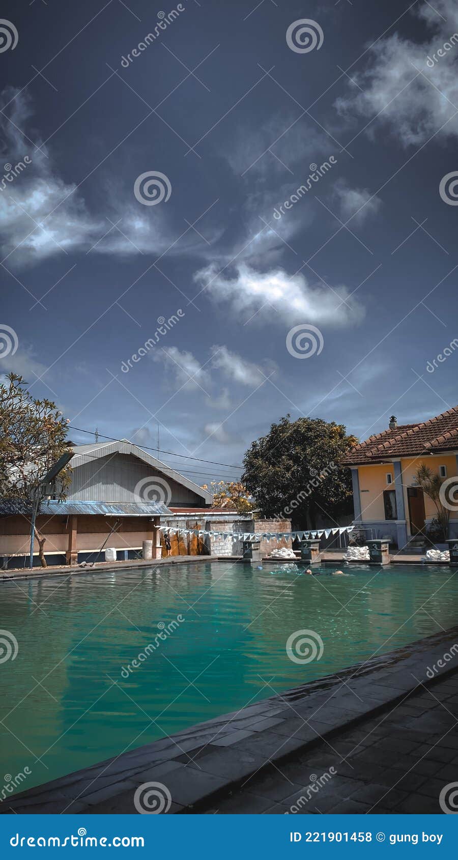 Pool stock photo. Image of pool, name, pala, bali, dharma - 221901458