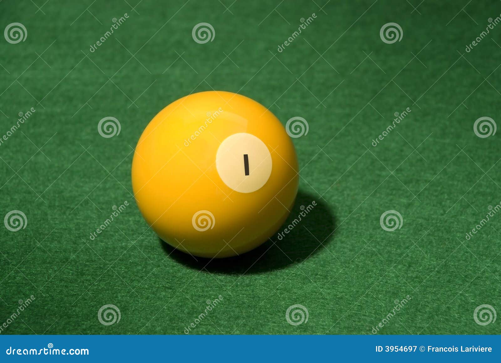 Pool ball 1 stock image. Image of round, game, gamble - 3954697