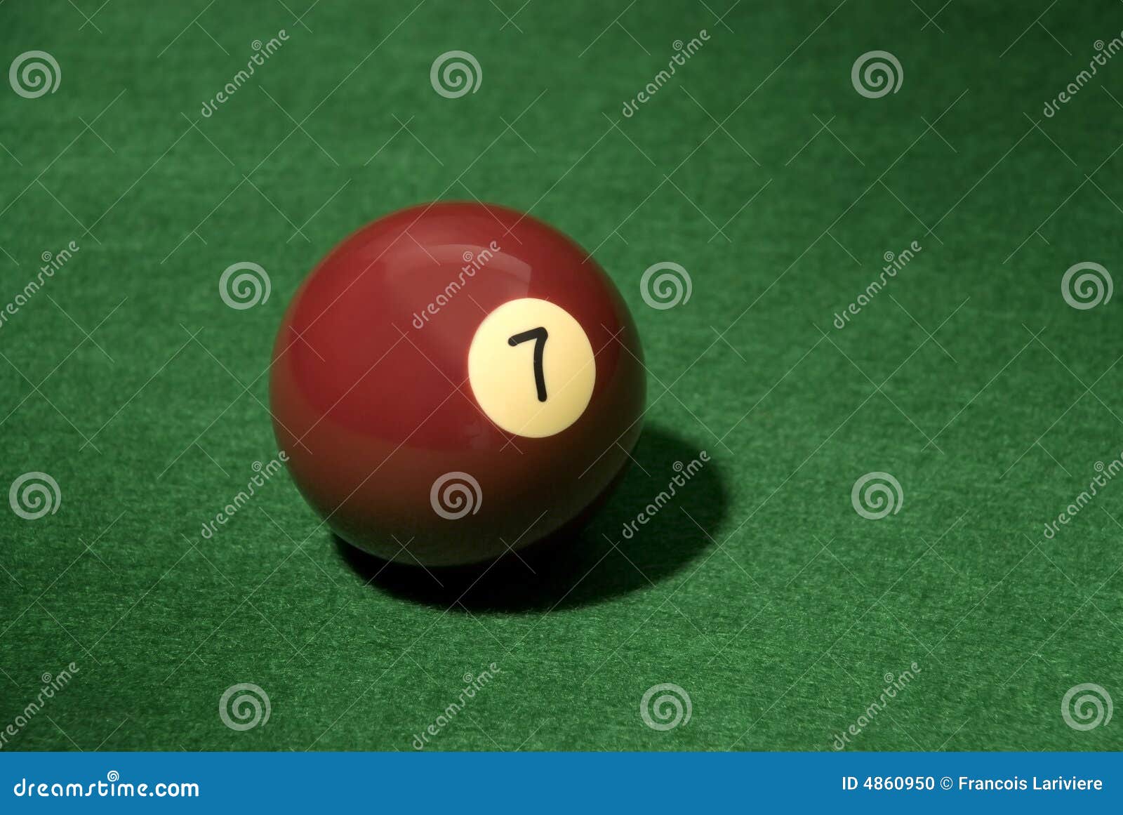 Pool ball 7 stock photo. Image of future, ball, black - 4860950