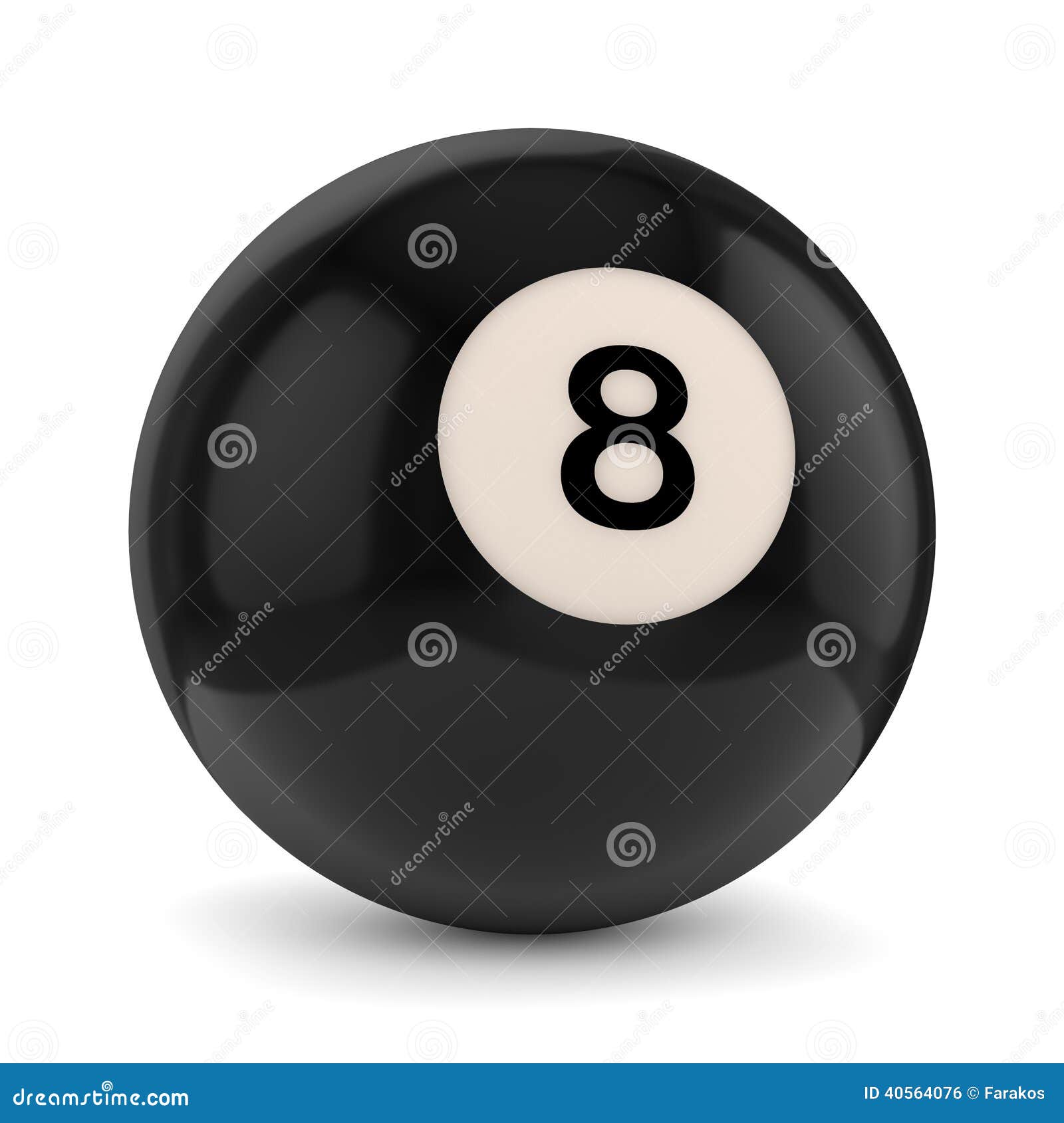 8 pool ball stock illustration. Illustration of concept - 40564076