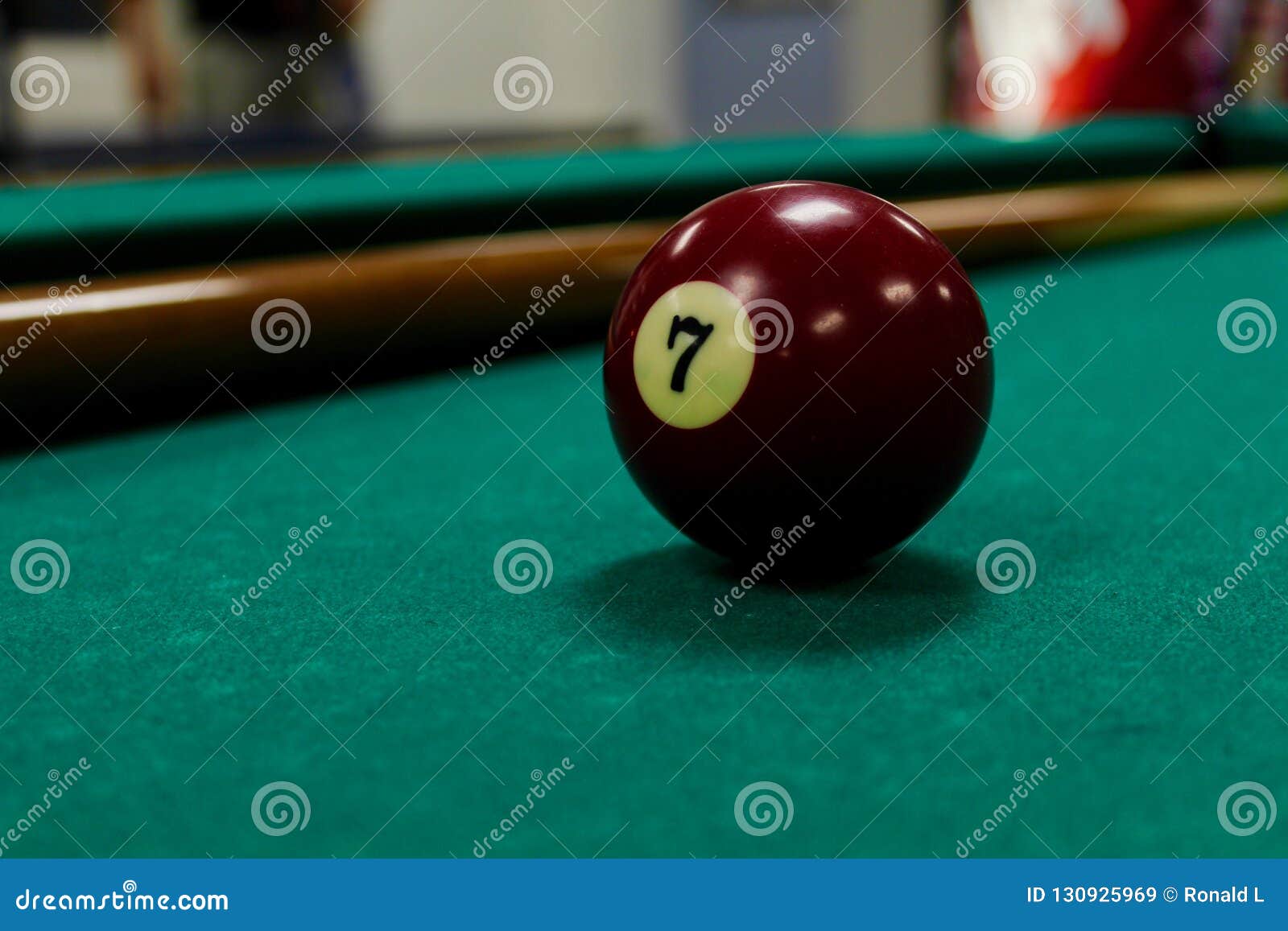Pool ball 7 stock image. Image of ball, number, sports - 130925969