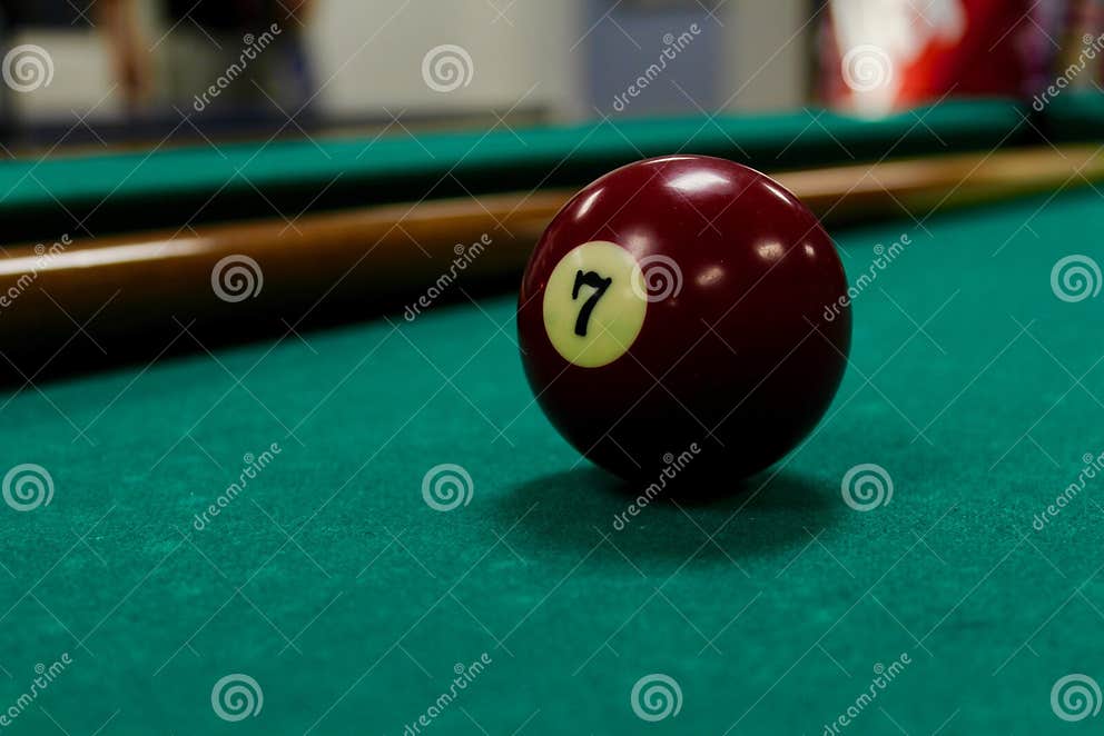 Pool ball 7 stock image. Image of ball, number, sports - 130925969