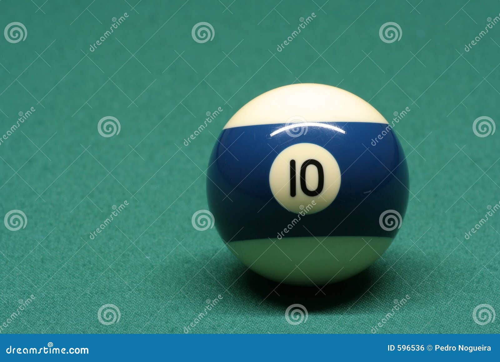 Pool ball number 10 stock photo. Image of background, light - 596536