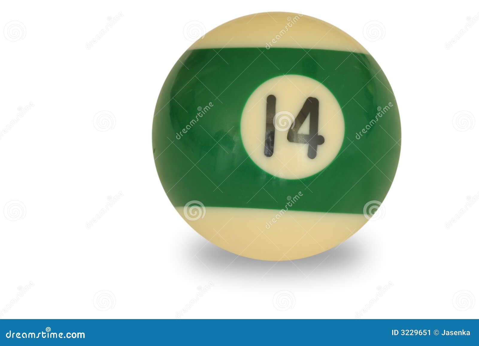 Pool ball number 14 stock image. Image of fourteen, object - 3229651