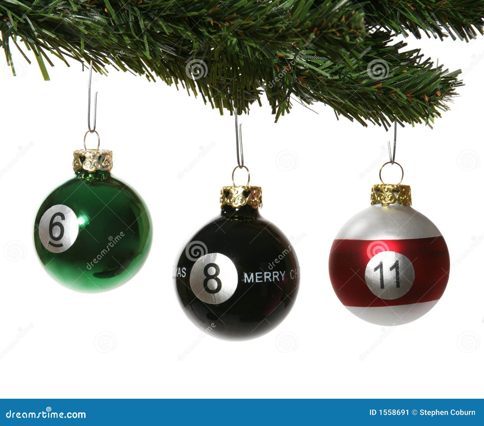 Pool Ball Ornaments stock image. Image of conceptual, sphere - 1558691